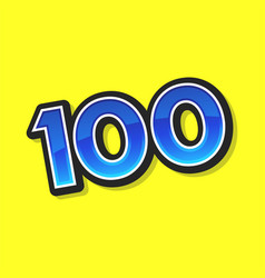 Number 100 Vector Images (over 5,200)
