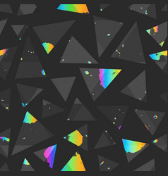 Colored mosaic pattern with grunge effect Vector Image