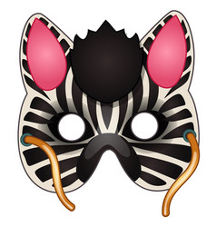 Bird beak mask on face in cartoon style Royalty Free Vector