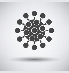 Pathogenic bacteria round symbol pathogen Vector Image