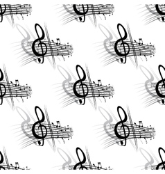 Seamless colorful music notes pattern Royalty Free Vector