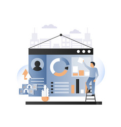 Creating program html code process concept Vector Image