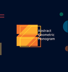 Modern abstract and colorful letter logo icon Vector Image