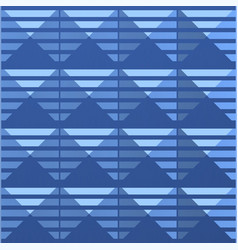 Blue geometric triangular pattern Royalty Free Vector Image