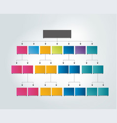 Big flowchart geometric scheme presentation Vector Image