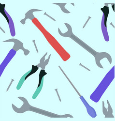 Working tools background labor day seamless Vector Image