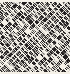 Seamless hand drawn black chevron pattern Vector Image