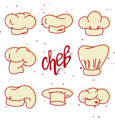 Chef cooking cap Royalty Free Vector Image - VectorStock
