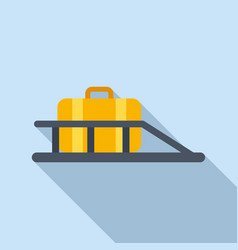 Car roof rack icon flat box trunk Royalty Free Vector Image