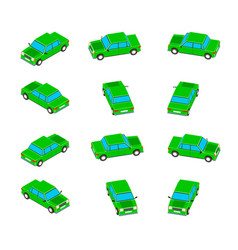 Isometric Car Sprite Vector Images (67)