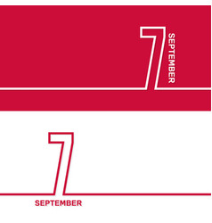 Red september tags Royalty Free Vector Image - VectorStock