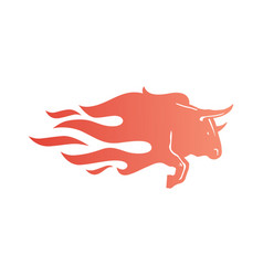Bulldog fire logo icon for branding car wrap Vector Image
