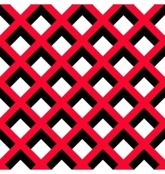 Geometric white red black ethnic pattern Vector Image
