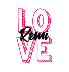 Remi Royalty Free Vector Image - VectorStock