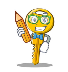 Okay key character cartoon style Royalty Free Vector Image