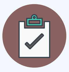 Icon assignment turned suitable for infographics Vector Image