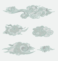 Chinese clouds Royalty Free Vector Image - VectorStock