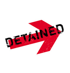 Detained rubber stamp Royalty Free Vector Image
