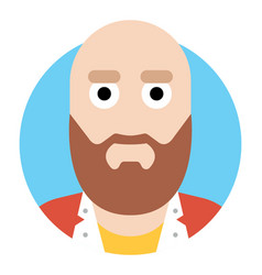 Bald man avatar Royalty Free Vector Image - VectorStock
