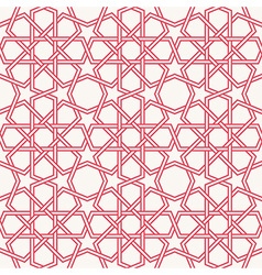 Red and brown moroccan motif tile pattern Vector Image