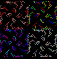 Abstract set of patterns from smooth intersecting Vector Image