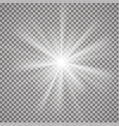 Light effect on transparent background Royalty Free Vector