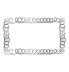 Set of colorful doodle borders circle frame Vector Image