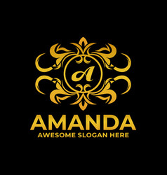 S and h monogram consist intertwined lines Vector Image