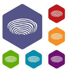 Quarry icon simple style Royalty Free Vector Image