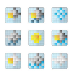 Set of 8-bit symbols Royalty Free Vector Image