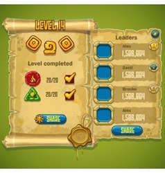 Level up icon game screen Royalty Free Vector Image