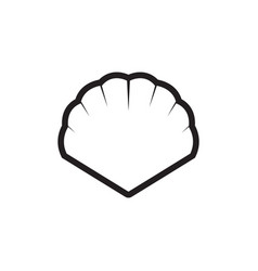 Shell graphic design template isolated Royalty Free Vector