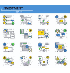 Big business and financial icons set Royalty Free Vector