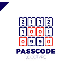Enter pin code or password icon security number Vector Image