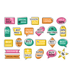 Set labels Royalty Free Vector Image - VectorStock