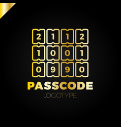 Enter pin code or password icon security number Vector Image
