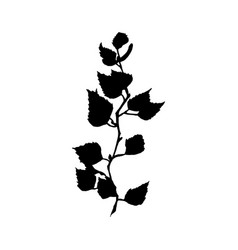 Alphabet poster made birch tree log letters Vector Image