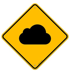 Yellow road sign isolated design template Vector Image