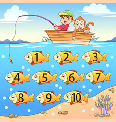 Counting game for preschool children educational Vector Image