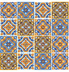 Moroccan ceramic tile seamless pattern Royalty Free Vector