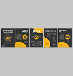 Science fiction poster template layout banner Vector Image