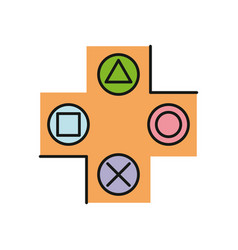 Video game arrows button control Royalty Free Vector Image