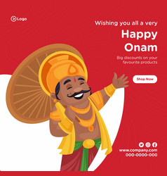 Decorated onathappan for onam celebration Vector Image