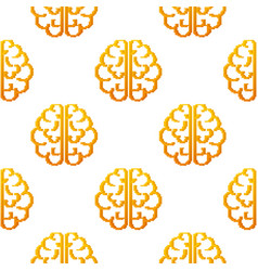Human brain pattern thinking process Royalty Free Vector