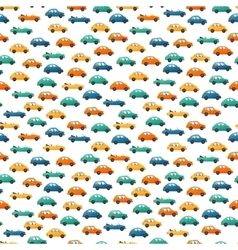 Cartoon funny red cars collection Royalty Free Vector Image