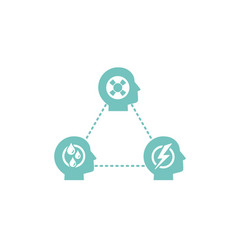 Karpman drama triangle scheme social model of Vector Image