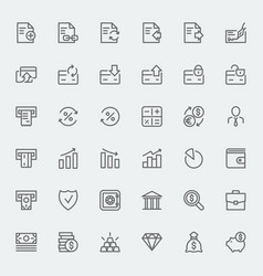 Banking symbol financial system icon circulation Vector Image