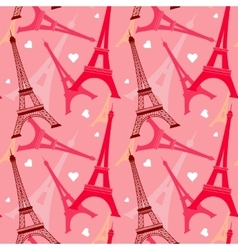 Eiffel tower seamless pattern french Royalty Free Vector