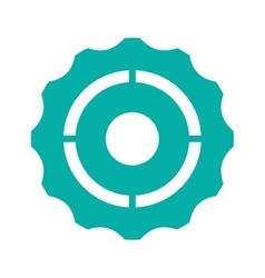 Single gear icon Royalty Free Vector Image - VectorStock