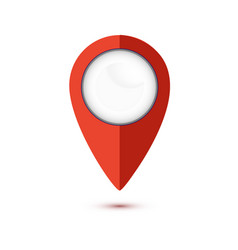 Map pin flat design style modern icon pointer Vector Image